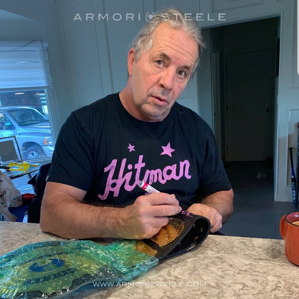 NEW BRET HITMAN HART Signed Belts! – ARMORI STEELE | Sports ...