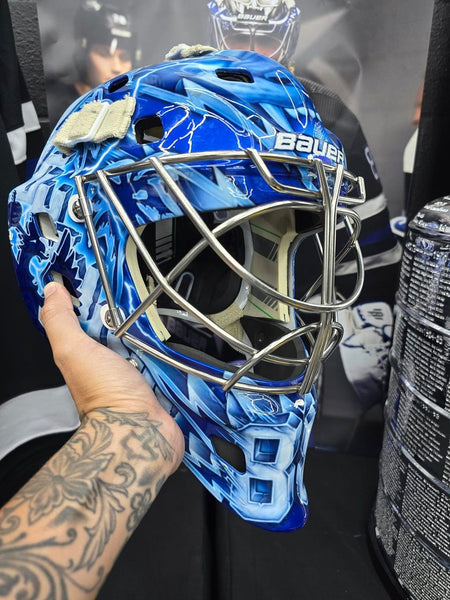 Andrei Vasilevskiy Goalie Mask Game Worn Tampa Bay Lightning – ARMORI ...