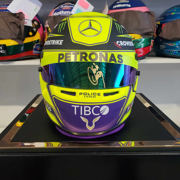 New Arrival: Lewis Hamilton Signed Helmet Visor Race Worn Mercedes 202 ...