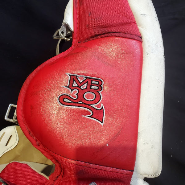 MARTIN BRODEUR GAME WORN USED GOALIE PADS 2011-12 New Jersey Devils Ph ...