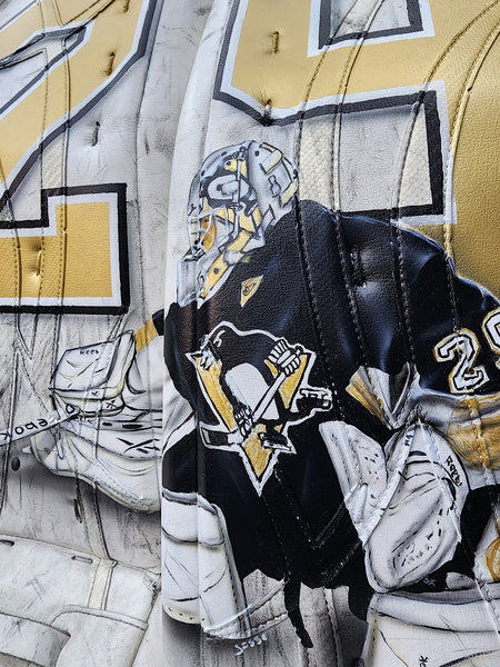 Unboxing Video: Marc-Andre Fleury Game Used Goalie Pads! – ARMORI ...