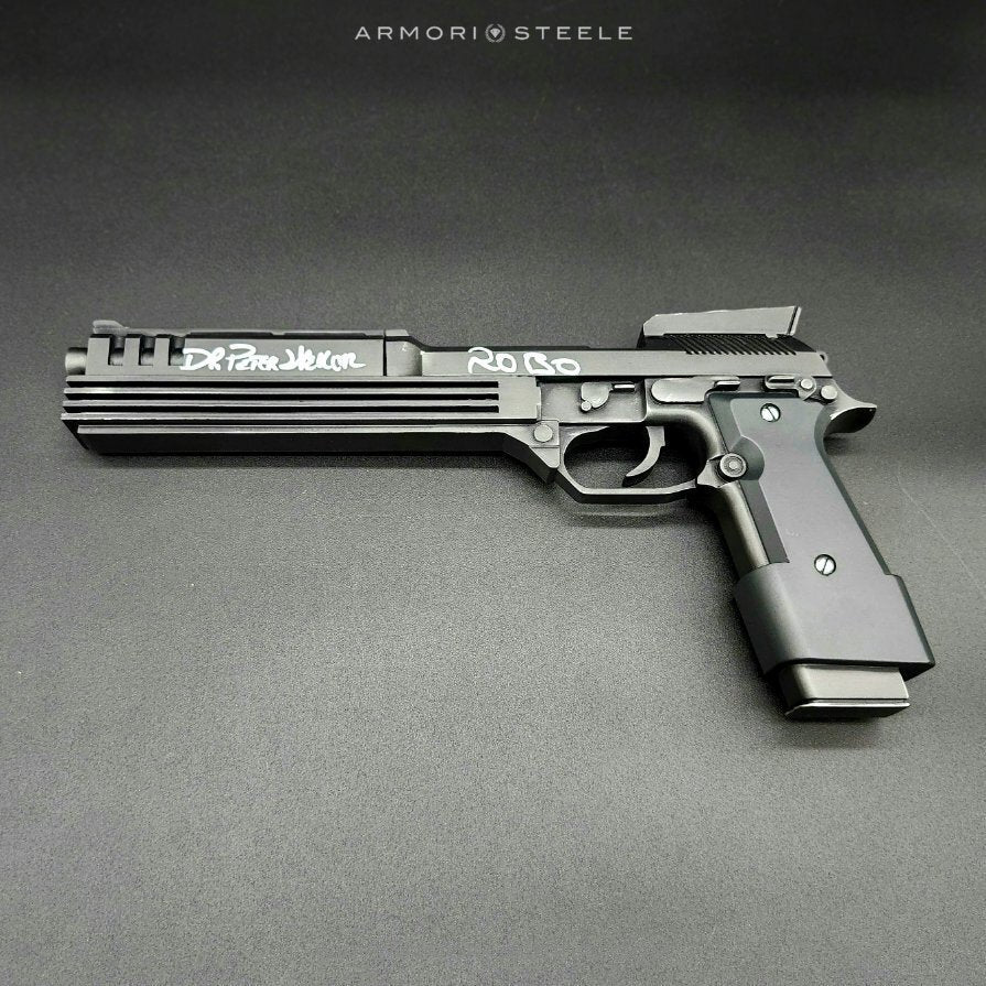 Robocop Signed Premium Auto 9 Pistol Peter Weller Autographed Replica ...