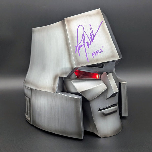 Megatron Signed Transformers Modern Icons Helmet Frank Welker Autograp ...