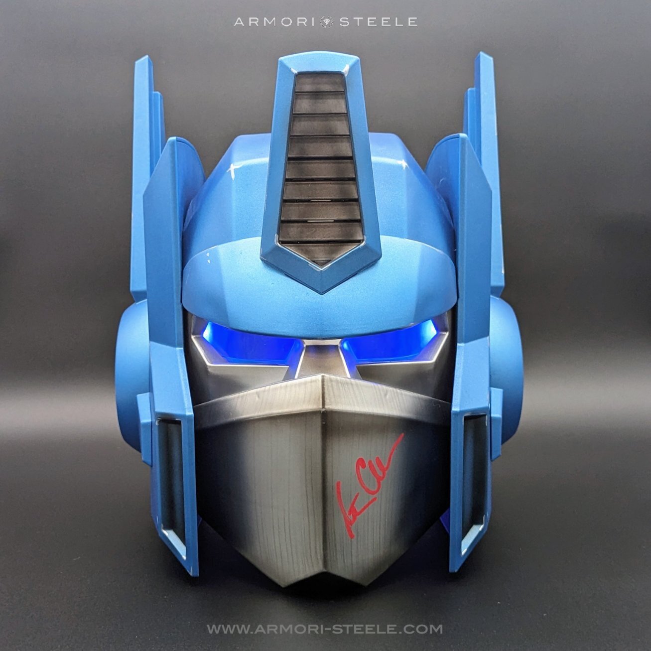 Optimus Prime Transformers Signed Modern Icons Helmet Peter Cullen Aut ...