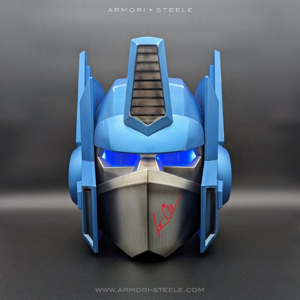 Optimus Prime Transformers Signed Modern Icons Helmet Peter Cullen Aut ...