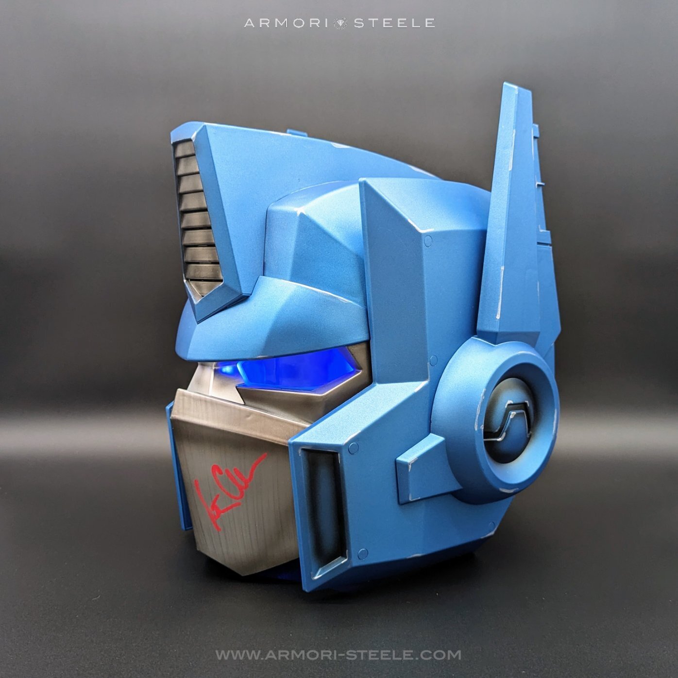 Optimus Prime Transformers Signed Modern Icons Helmet Peter Cullen Aut ...