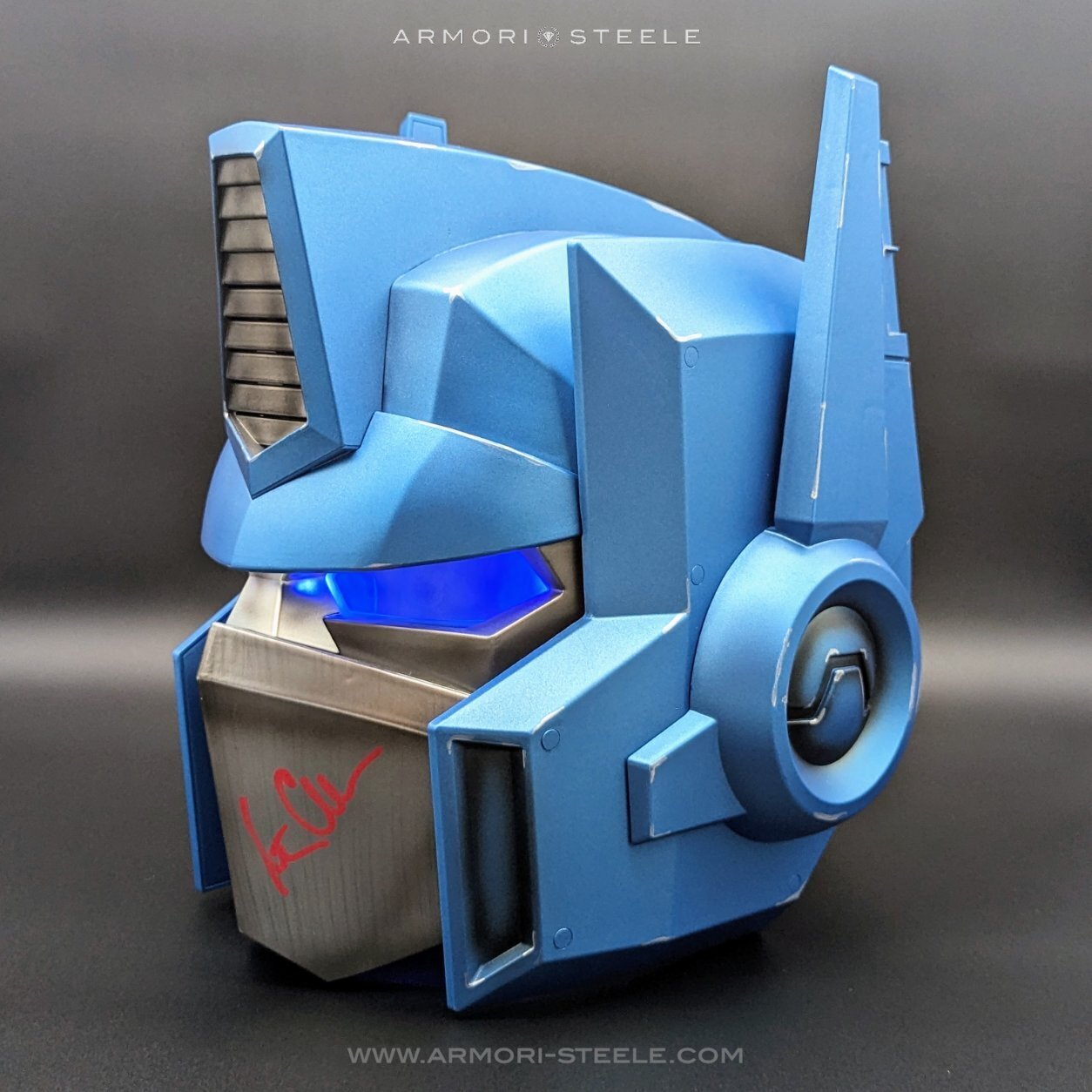 Optimus Prime Transformers Signed Modern Icons Helmet Peter Cullen Aut ...
