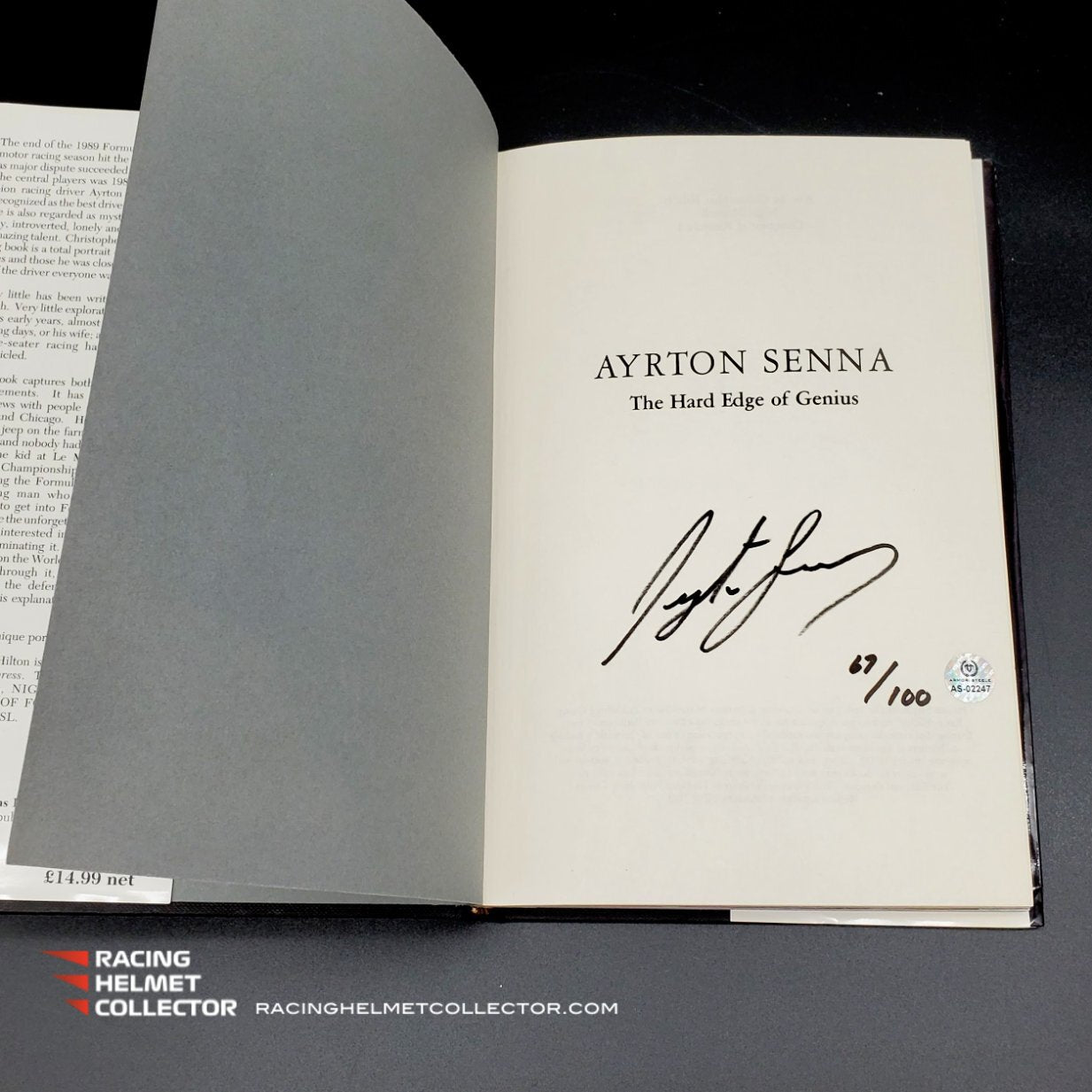 Ayrton Senna Signed Book The Hard Edge Of Genius By Christopher Hilton ...