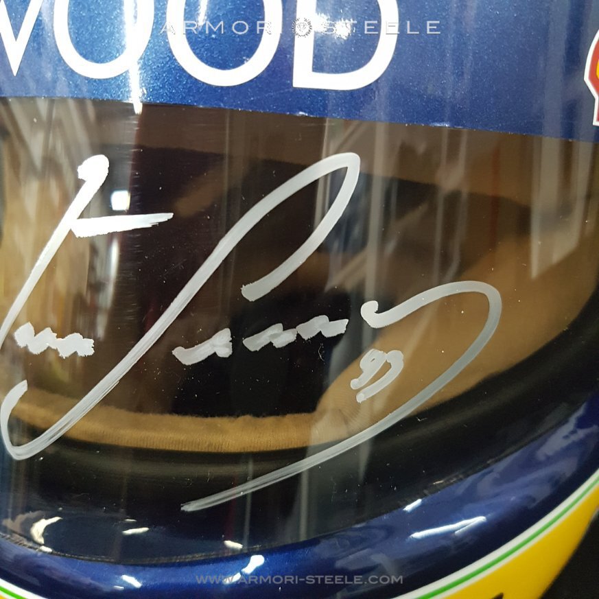 Ayrton Senna Signed Helmet 1993 Tribute Autographed Visor Full Scale 1 ...