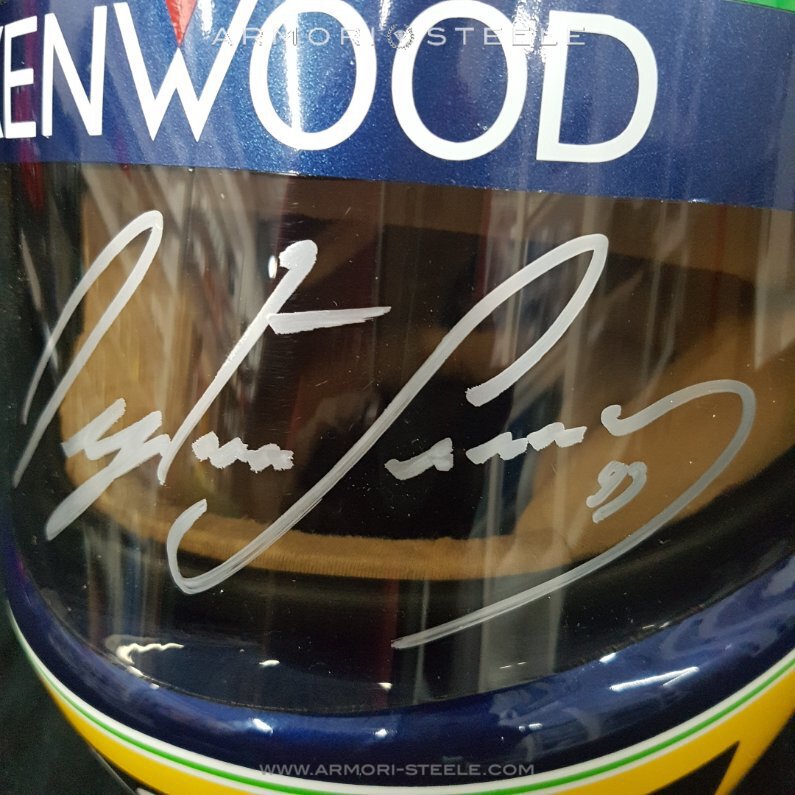 Ayrton Senna Signed Helmet 1993 Tribute Autographed Visor Full Scale 1 ...