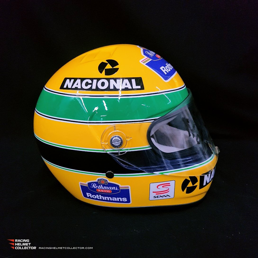 Ayrton Senna Signed Helmet 1994 Tribute Autographed Visor Dedicated to ...