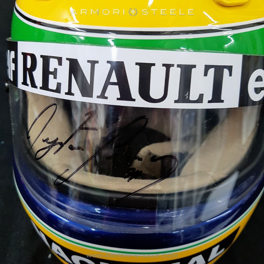 Ayrton Senna Signed Helmet 1994 Tribute Autographed Visor Full Scale 1 ...