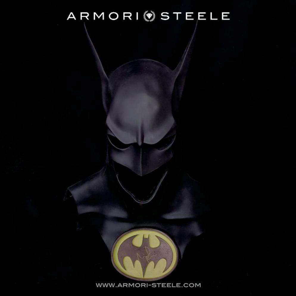 BATMAN COWL SIGNED MICHAEL KEATON AUTOGRAPHED PREMIUM LIMITED AS EDITI ...