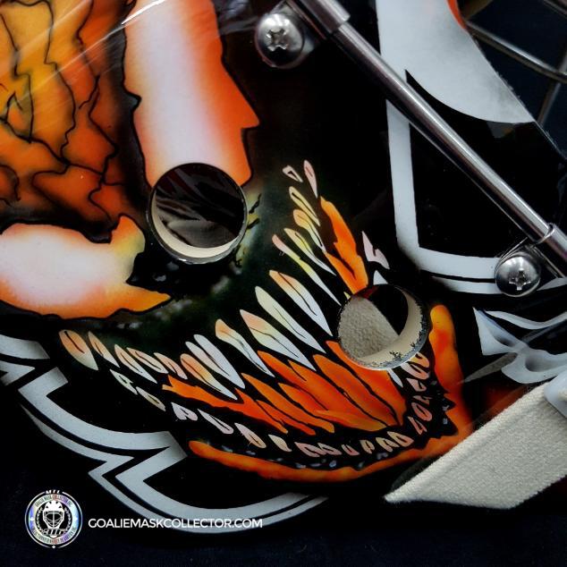 Carter Hart Unsigned Goalie Mask 2021 Philadelphia Venom Carnage ...