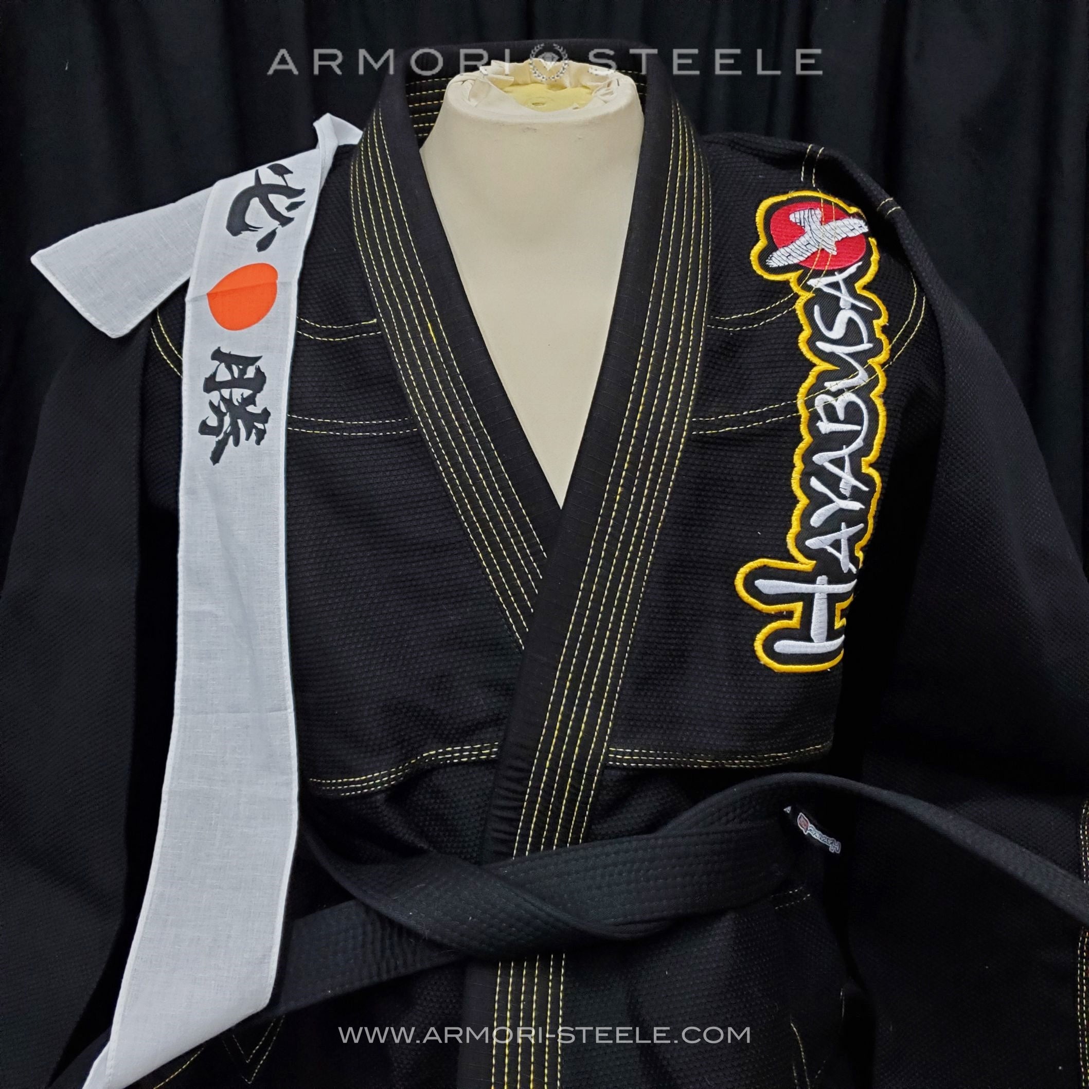 GEORGES ST-PIERRE GSP SIGNED GI JIU-JITSU KARATE UNIFORM HAYABUSA BLAC ...