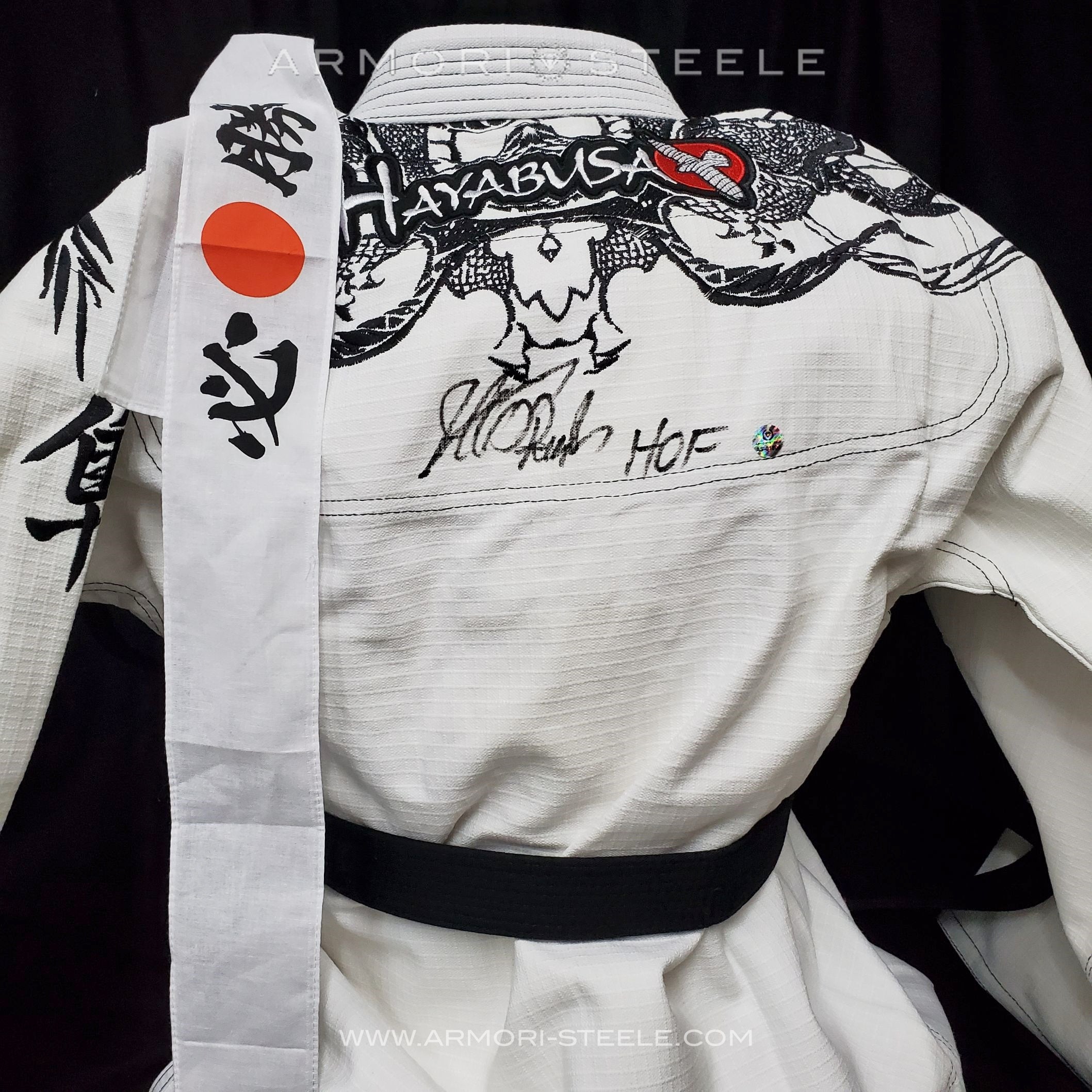 Georges St-Pierre GSP Signed Gi Jiu-Jitsu Karate Uniform Hayabusa Whit ...