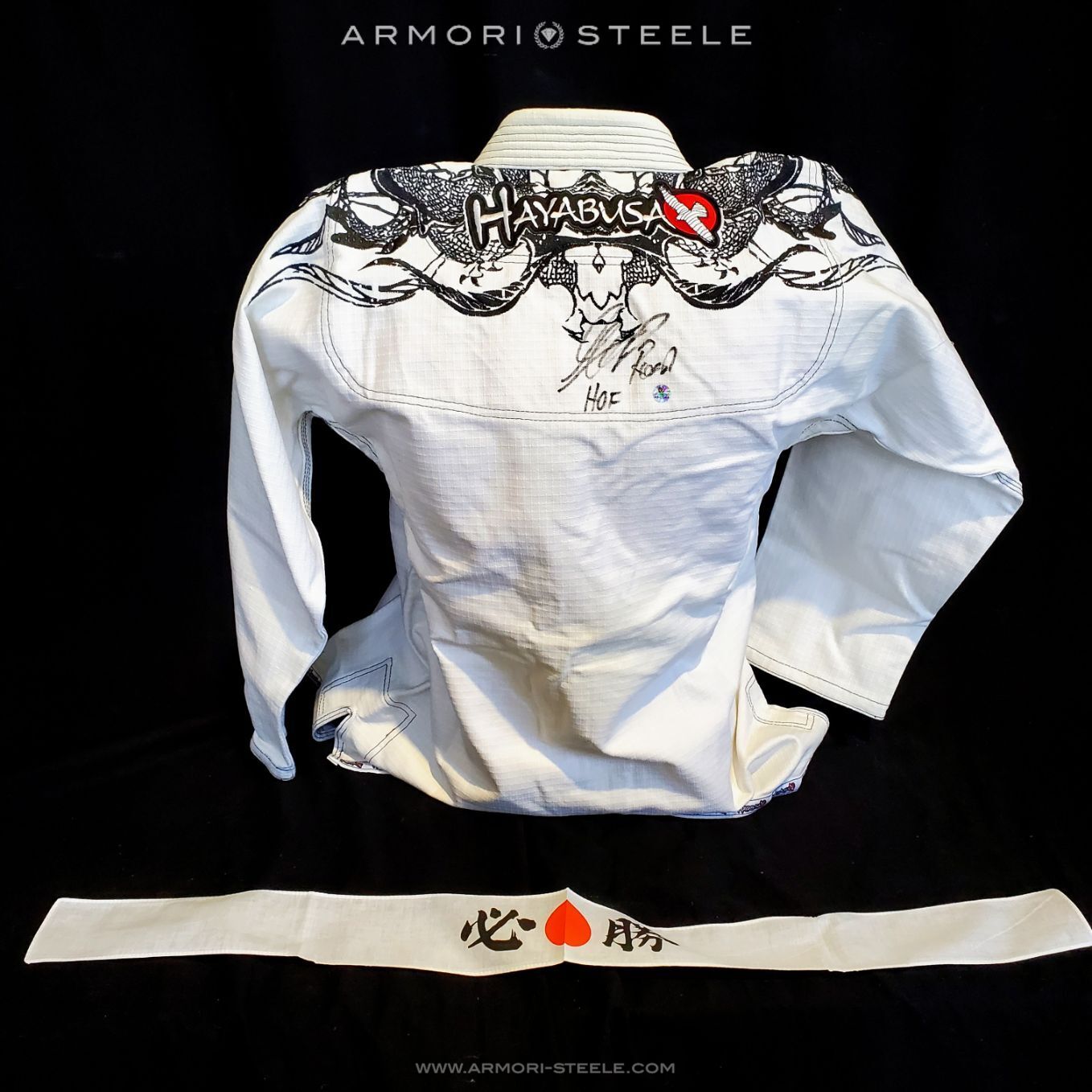 Georges St-Pierre GSP Signed Gi Jiu-Jitsu Karate Uniform Hayabusa Whit ...