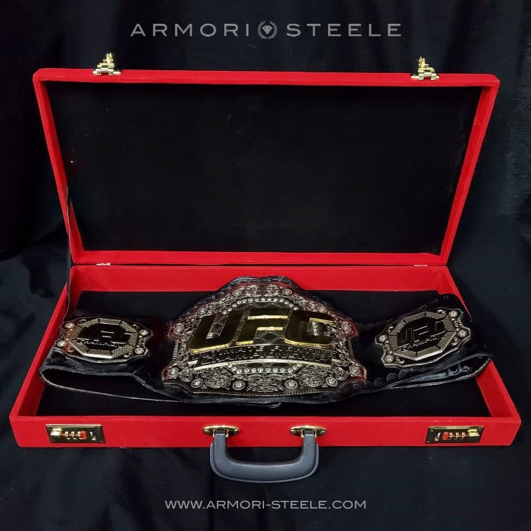 Georges St-Pierre GSP Signed Belt "HOF" Inscription Replica UFC Champi ...