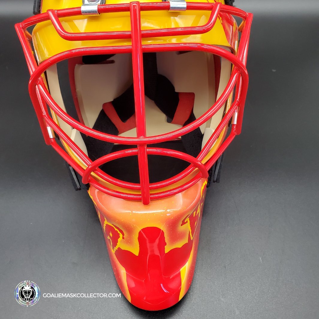 Hulk Hogan Signed Goalie Mask WWF Hulkamania Tribute Signature Edition ...