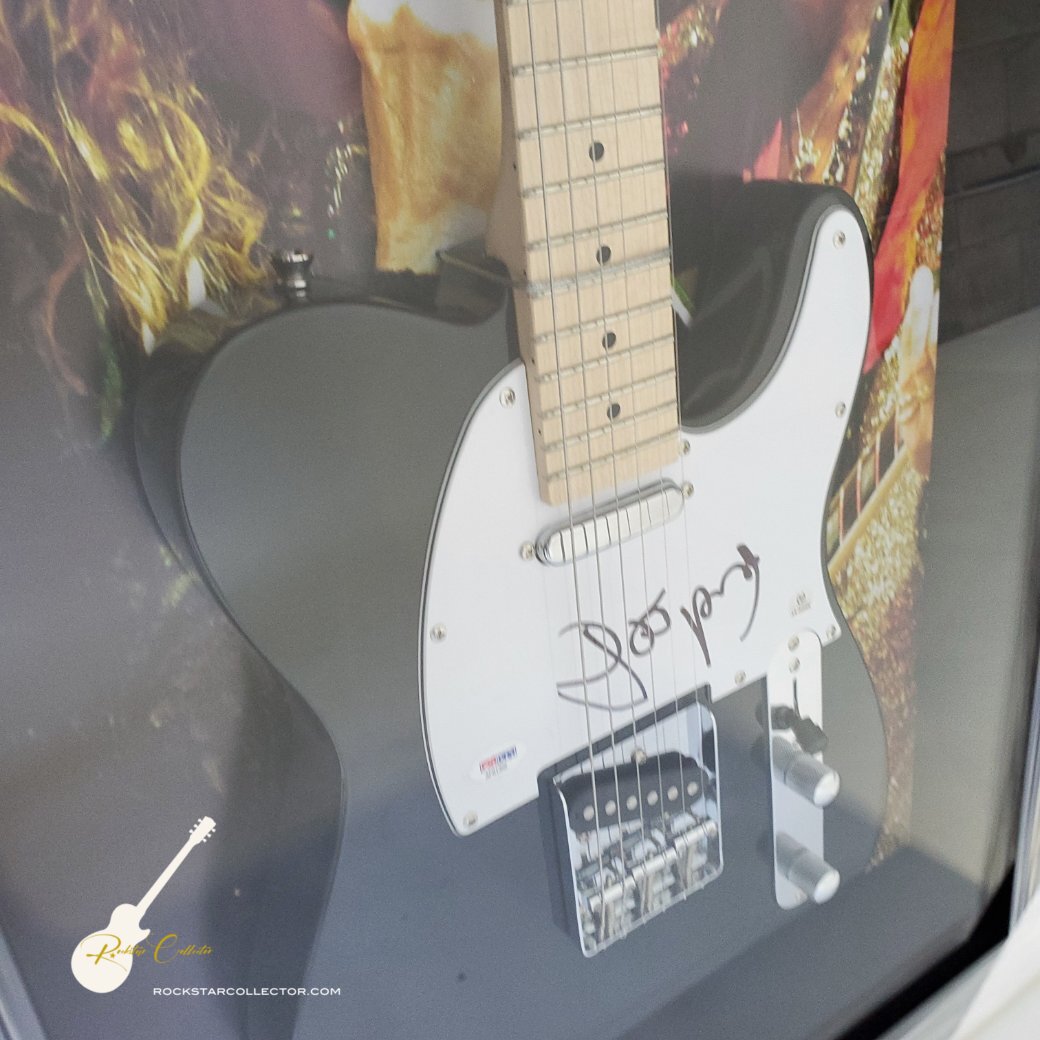 Joe Perry Aerosmith Signed Guitar Frame Premium Autographed PSA/DNA AS ...