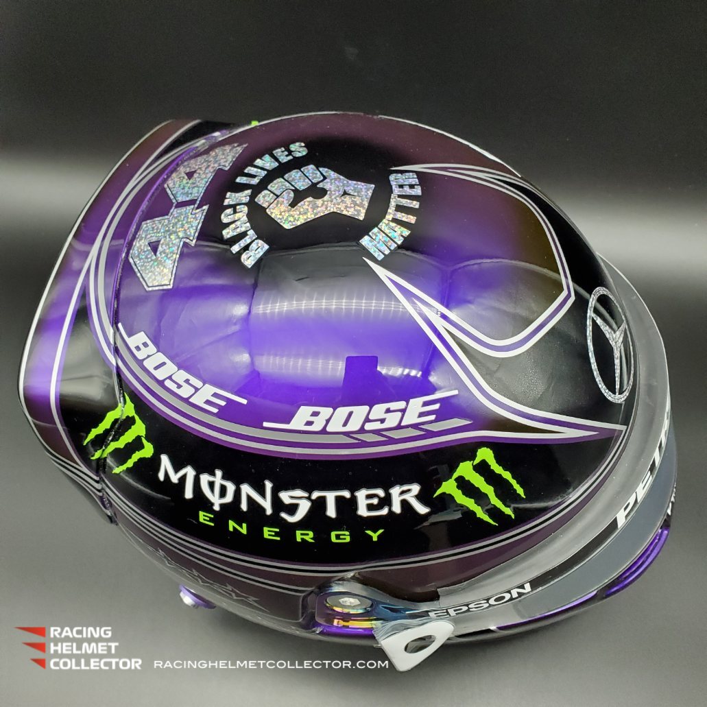 Lewis Hamilton Helmet Race Worn Used Visor Mounted On Promo Helmet PHO ...