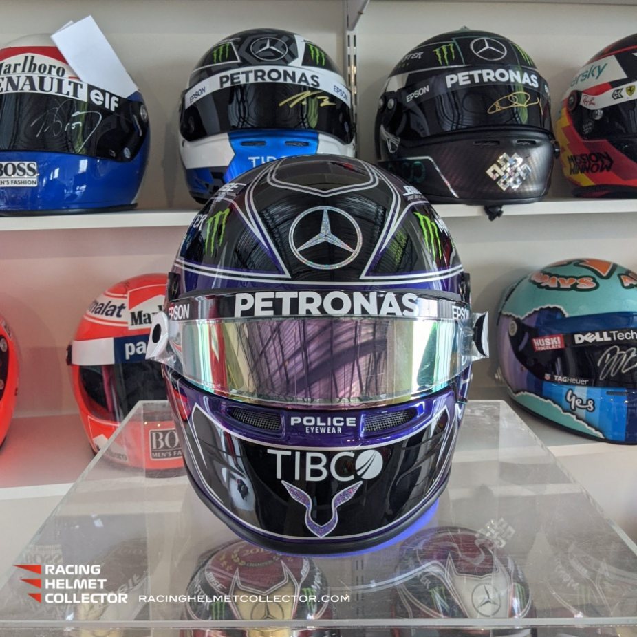 Lewis Hamilton Helmet Race Worn Used Visor Mounted On Promo Helmet PHO ...