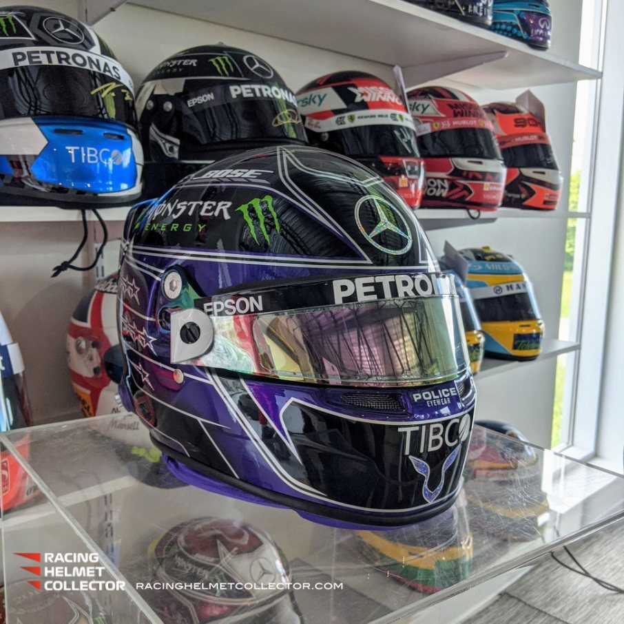 Lewis Hamilton Helmet Race Worn Used Visor Mounted On Promo Helmet PHO ...