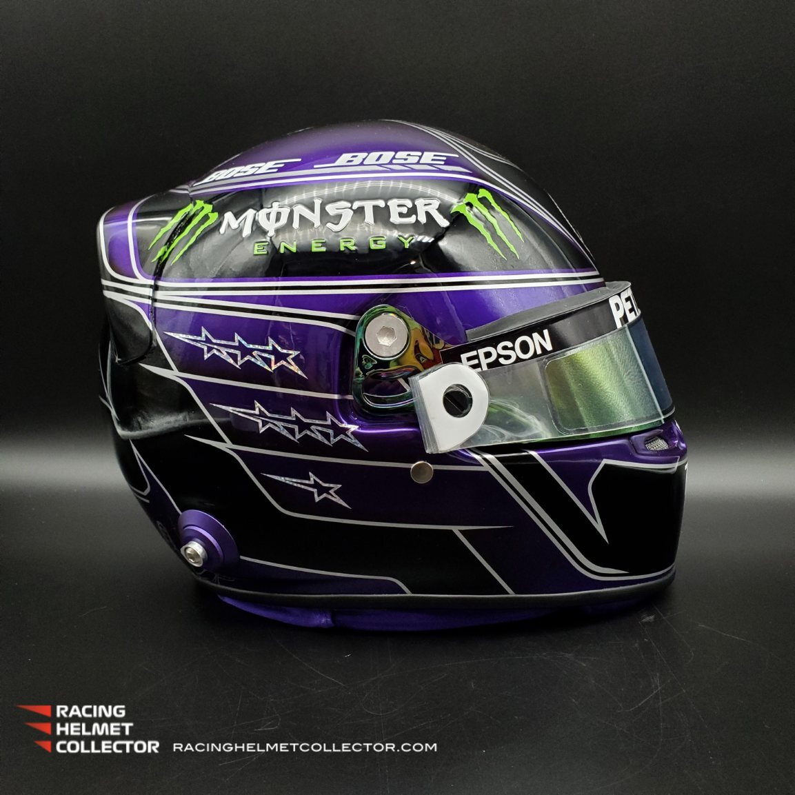 Lewis Hamilton Helmet Race Worn Used Visor Mounted On Promo Helmet PHO ...