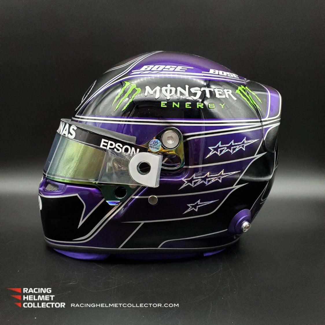 Lewis Hamilton Helmet Race Worn Used Visor Mounted On Promo Helmet PHO ...