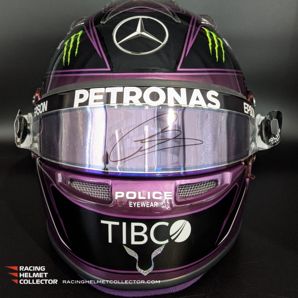 Lewis Hamilton Signed Helmet Race Worn Race Used Visor 2021 Mounted on – ARMORI STEELE | Sports ...
