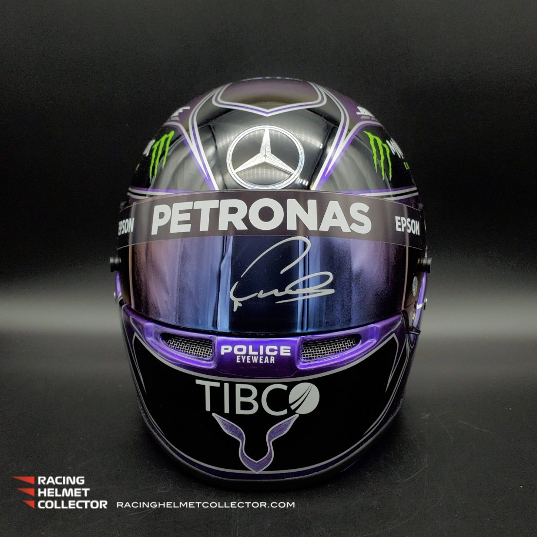 Lewis Hamilton Signed Helmet Race Issued Visor 2020 Mounted on PROMO B ...