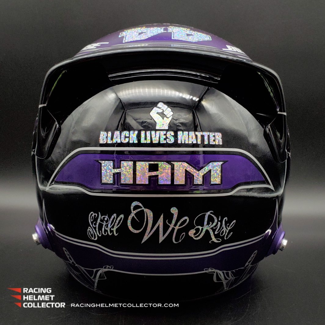 Lewis Hamilton Signed Helmet Race Issued Visor 2020 Mounted on PROMO B ...