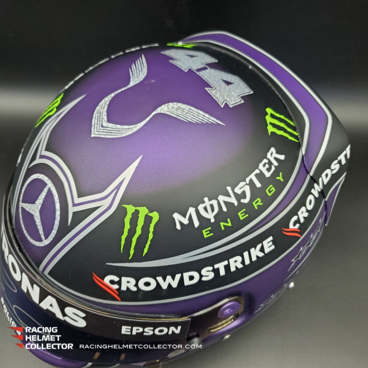 Lewis Hamilton Signed Helmet Visor 2021 Black & Purple Autographed 1:1 ...