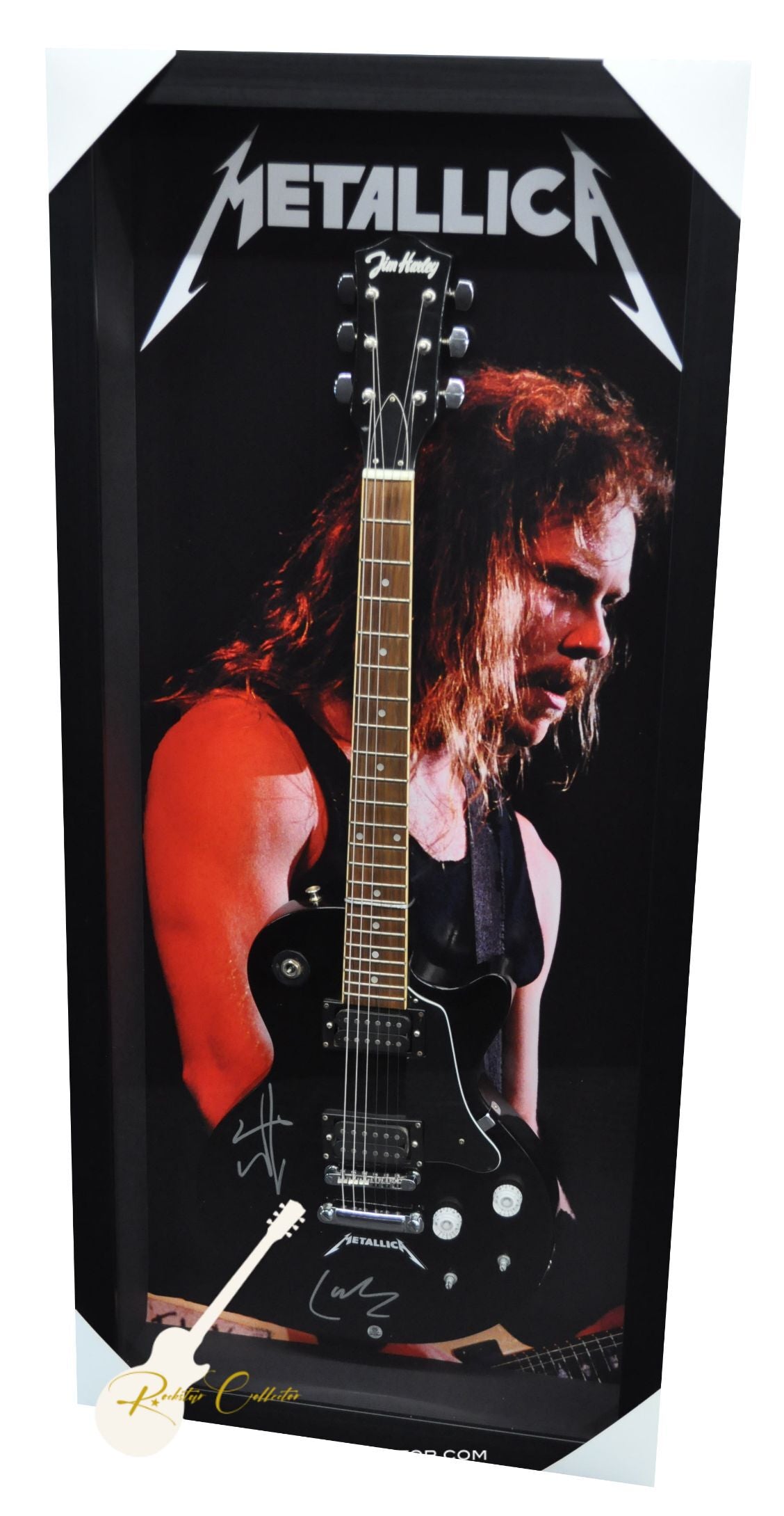 Metallica Signed Guitar Autographed by James Hetfield + Lars Ulrich AS ...