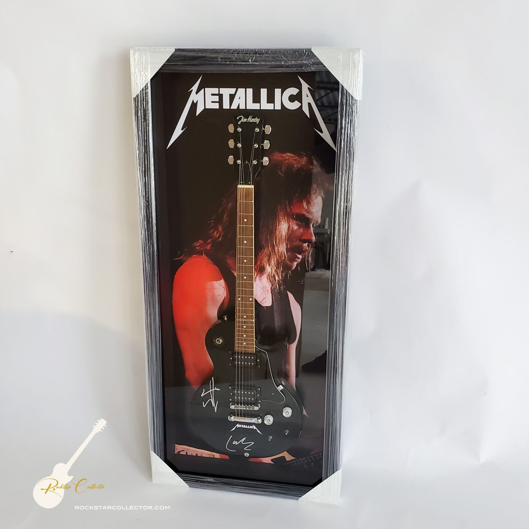 Metallica Signed Guitar Autographed by James Hetfield + Lars Ulrich AS ...