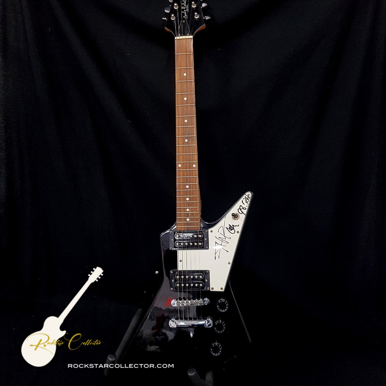 Metallica Signed Guitar Frame Premium ESP Gibson Explorer Replica Hetf ...