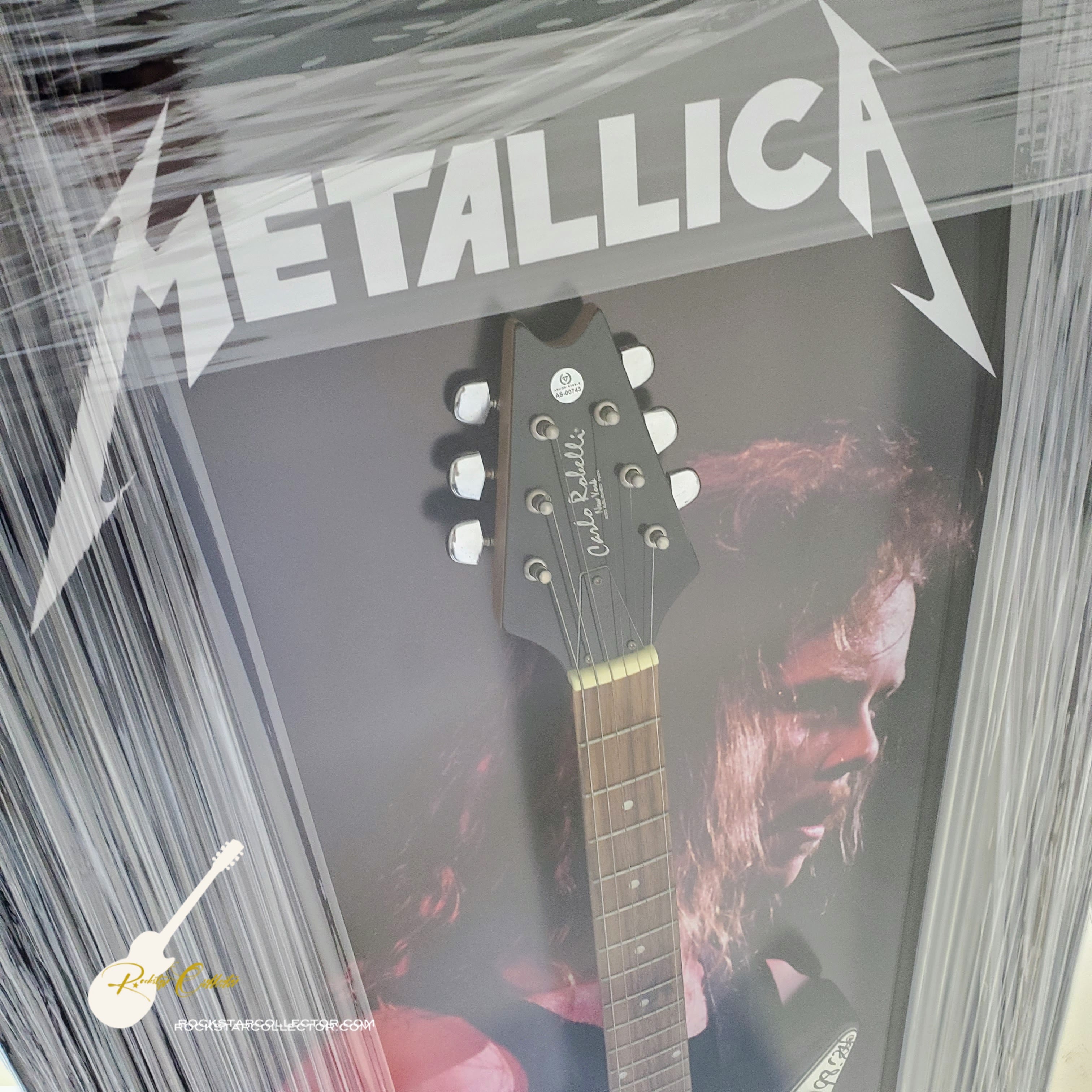 Metallica Signed Guitar Frame Premium ESP Gibson Explorer Replica Hetf ...