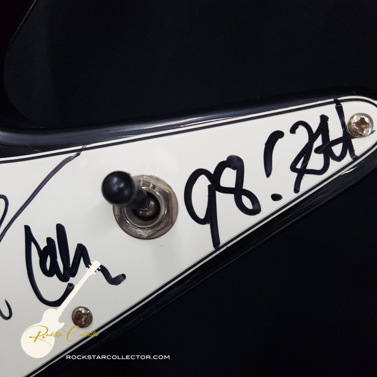 Metallica Signed Guitar Frame Premium ESP Gibson Explorer Replica Hetf ...