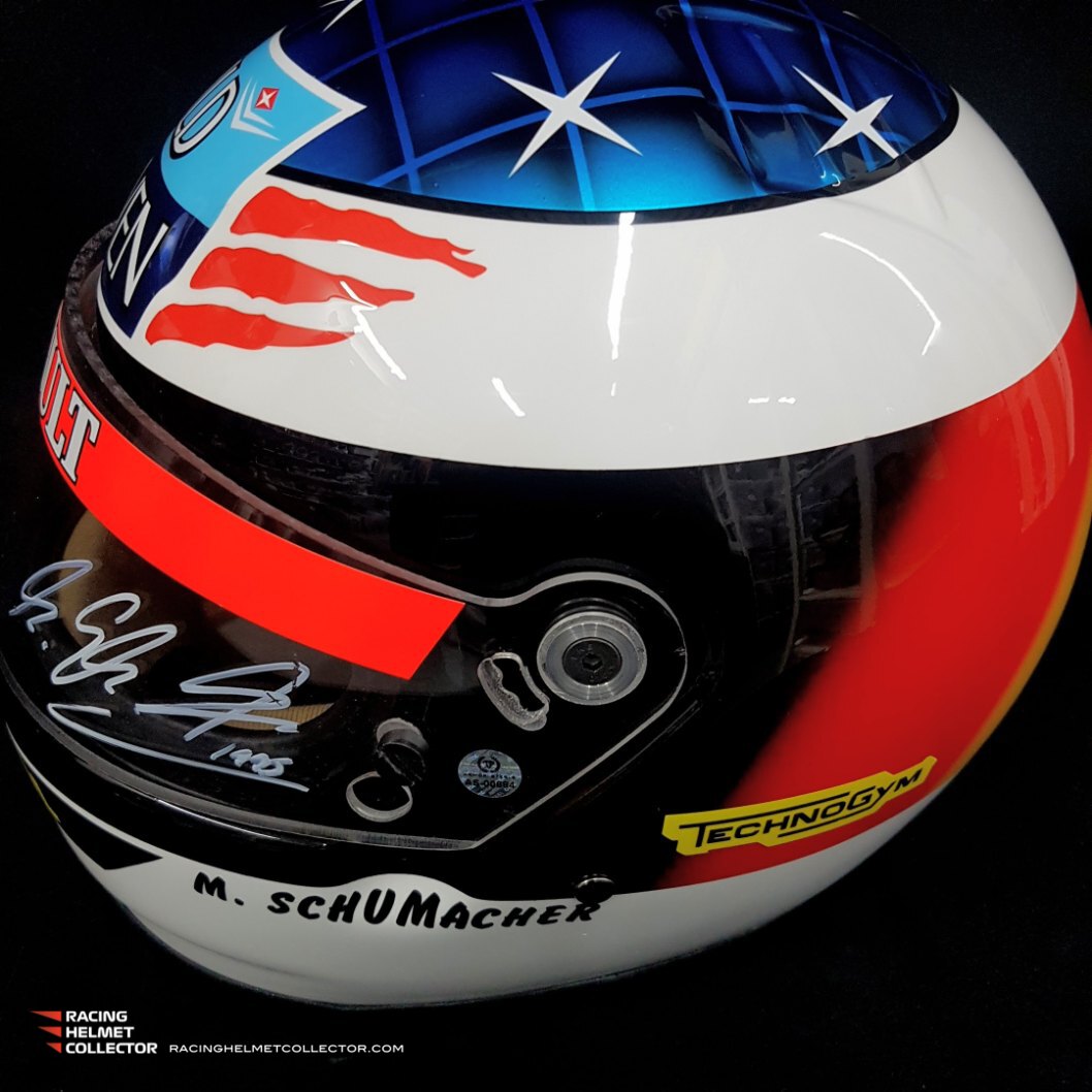 Michael Schumacher Signed Helmet Visor 1995 Inscribed Helmet Champions ...