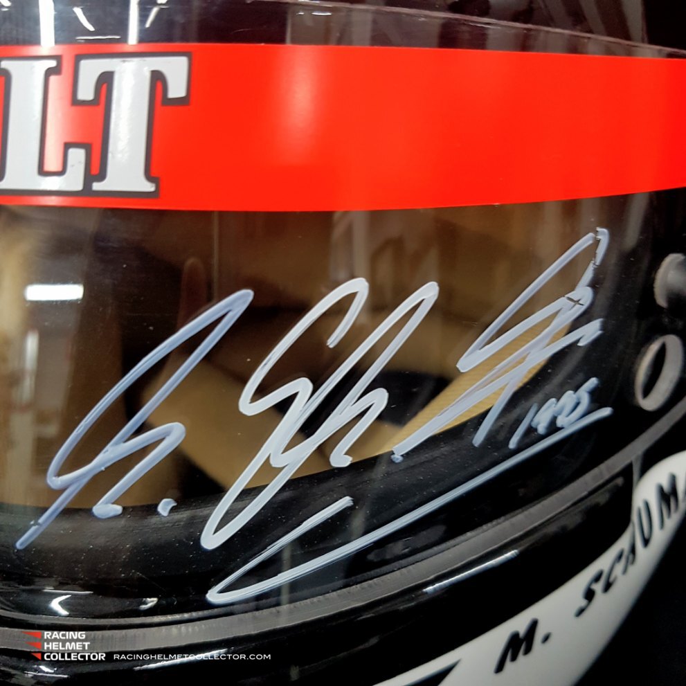 Michael Schumacher Signed Helmet Visor 1995 Inscribed Helmet Champions ...