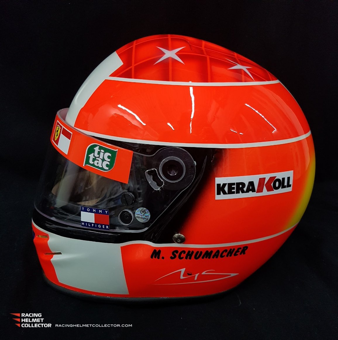 Michael Schumacher Signed Helmet Visor 2000 USGP Version BELL Limited ...