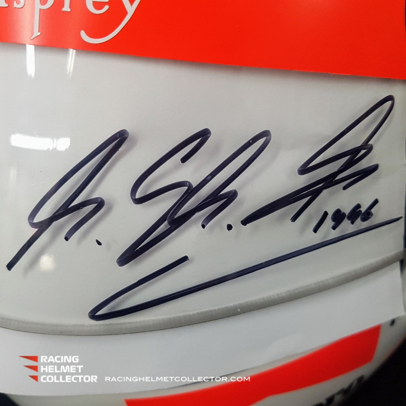 Michael Schumacher Signed Helmet 1996 Inscribed Display Tribute Clear ...