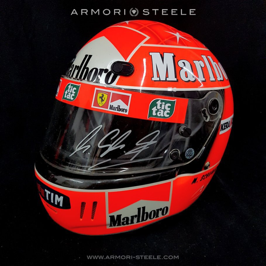 Michael Schumacher Signed Helmet 2003 Tribute CS Edition on BELL Helme ...