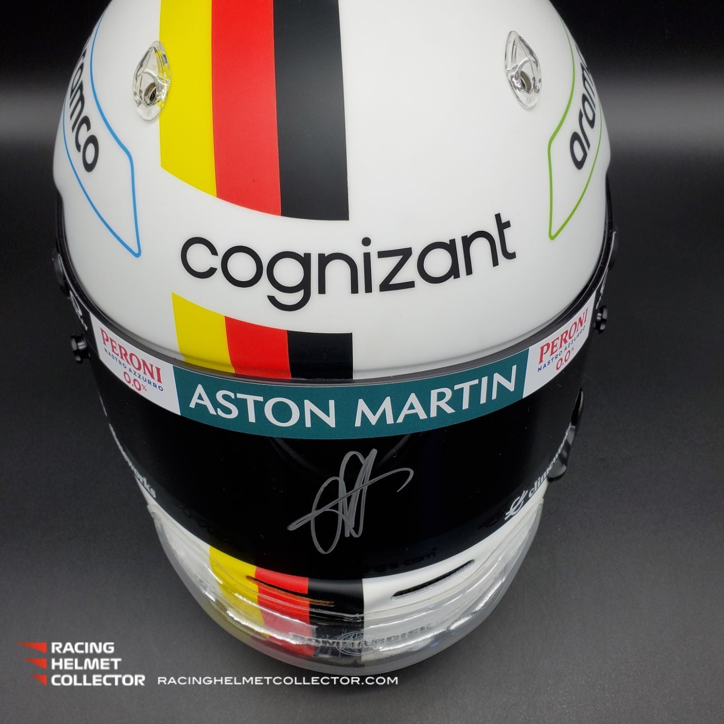 Sebastian Vettel Signed Helmet Visor 2022 Autographed Official ARAI Pa ...
