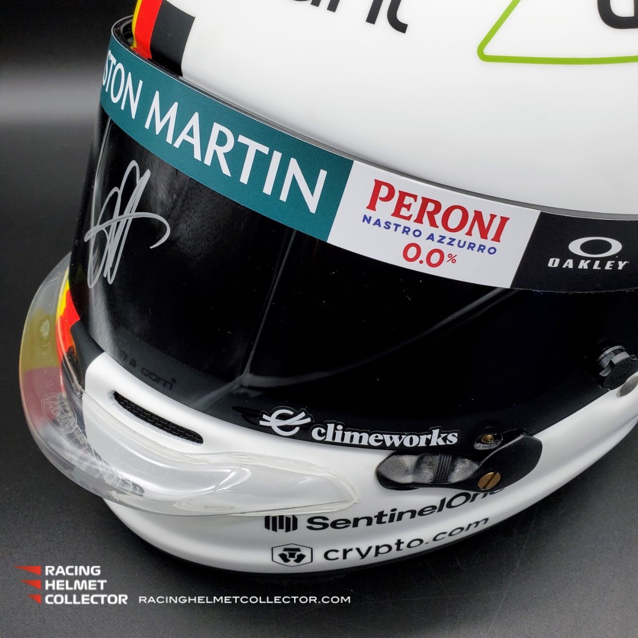 Sebastian Vettel Signed Helmet Visor 2022 Autographed Official ARAI Pa ...