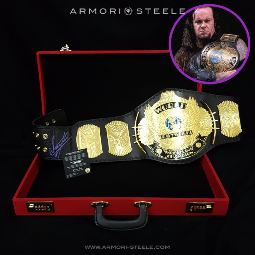 The Undertaker Signed Belt WWF Premium Replica Full Size Autographed ...