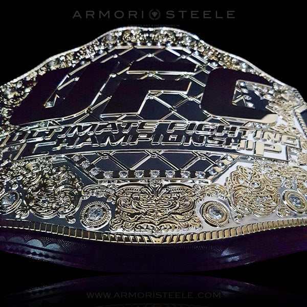 UFC BELT FULL SIZE OFFICIAL REPLICA COA CERTIFIED - 10K GOLD PLATED- S ...